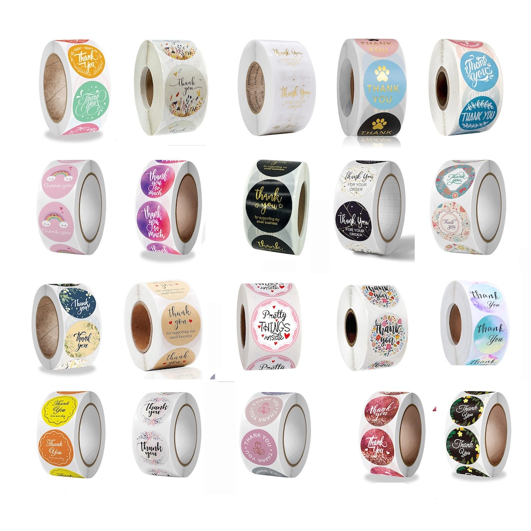 Small Business Label Sticker, Thank You for Your Order Stickers ...