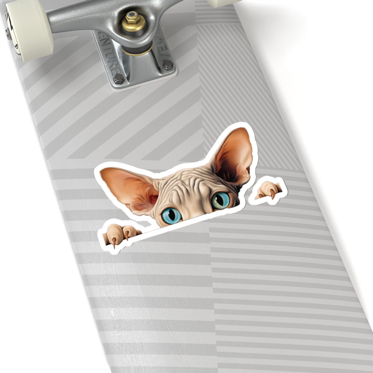 Sphynx Cat,kiss Cut Stickers,peeking Cat,laptop Sticker,transparent ...