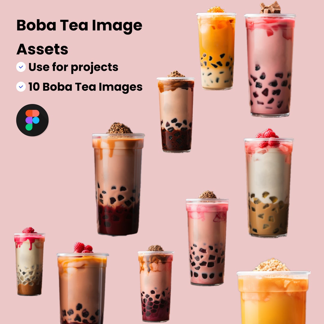 Boba Tea Photography Collection - Figma File - Etsy