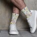 Wildflower Colorful Floral Dress Socks for Wedding, Groom, Groomsman ...