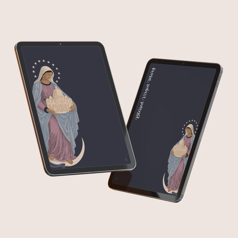 Blessed Virgin Mary Complete Wallpaper Bundle | Phone Tablet & Desktop ...