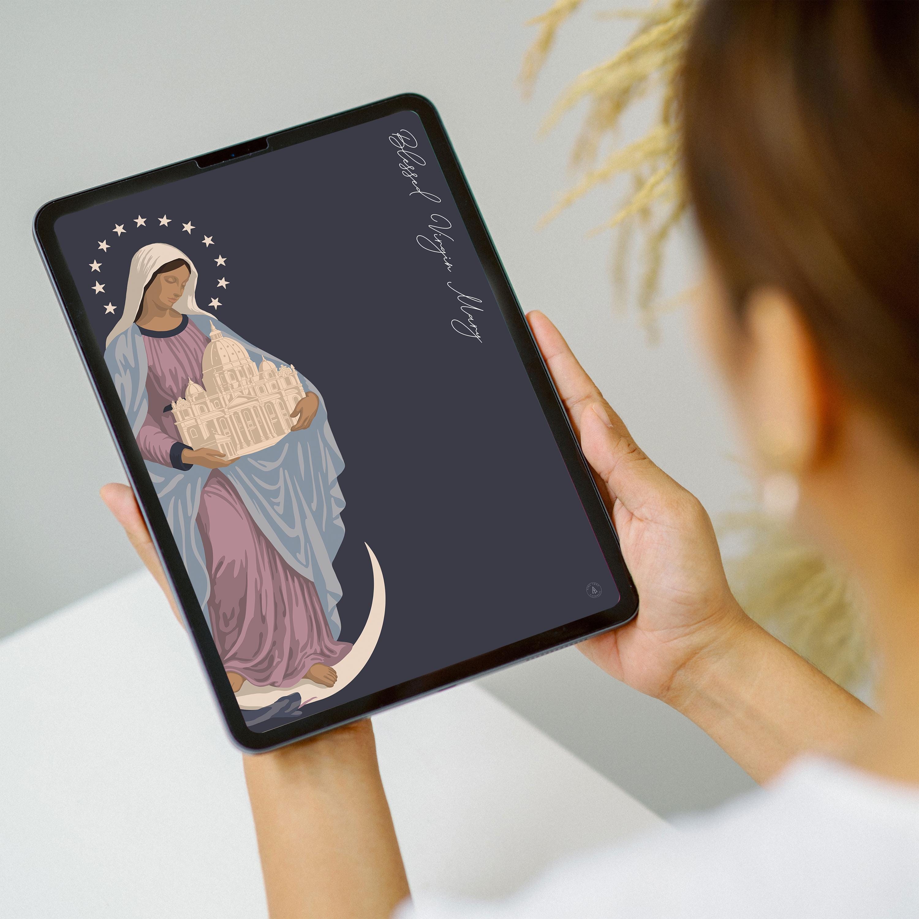 Blessed Virgin Mary Complete Wallpaper Bundle | Phone Tablet & Desktop ...