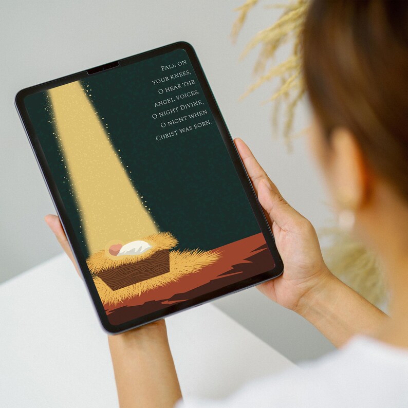 O Holy Night Tablet Digital Wallpaper Bundle - Etsy Australia