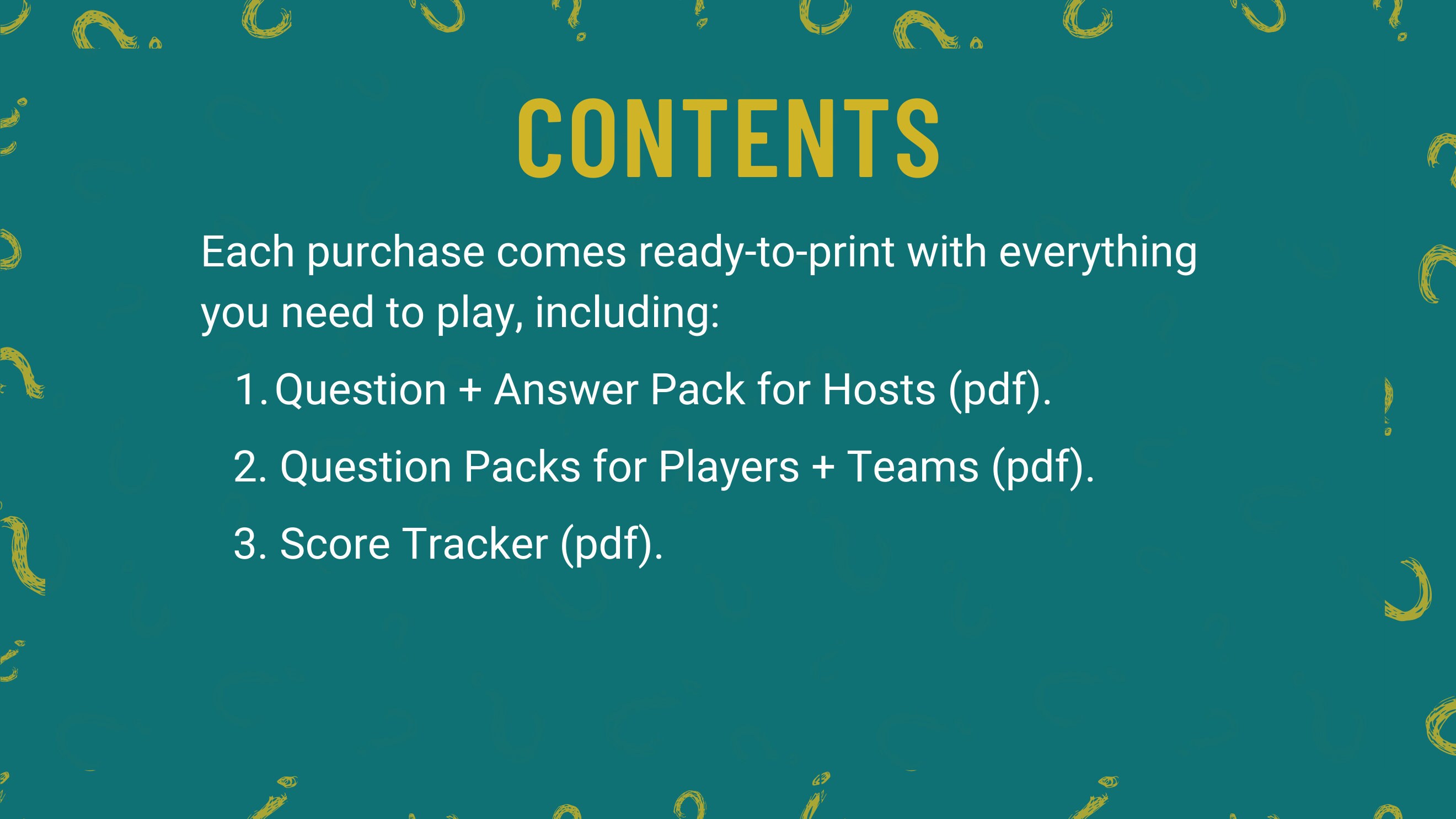 Pub Trivia - Mixed Rounds | Printable Trivia Set - 5 Rounds, 50 ...