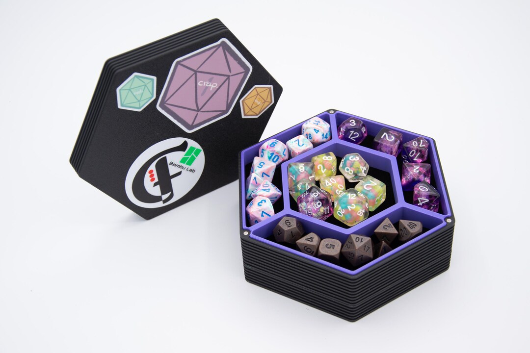 Rollvault™ Level 2 Dice Case • Double-layer Dice Storage With Rolling ...