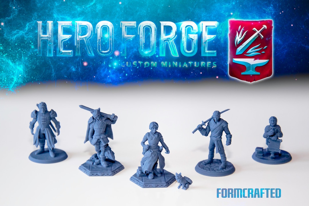 Hero Forge Dungeons and Dragons Miniature Printing 8k Resolution D&D ...
