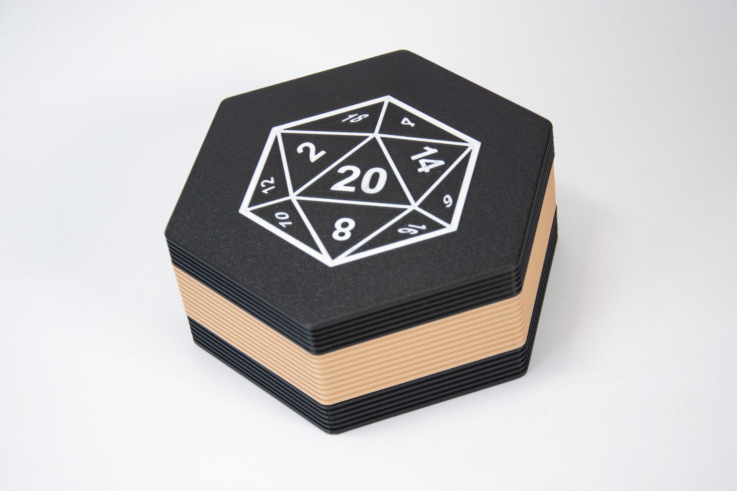 Rollvault™ Level 2 Dice Case • Honeycomb Insert • Double-layer Dice ...