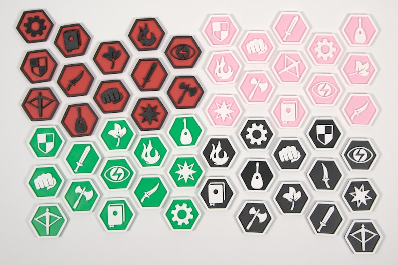 Dungeon and Dragons Class Tokens 13 D&D Class Tokens Handmade RPG ...