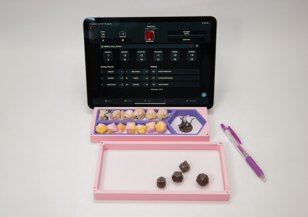 Critkit™ Conquerer - Dice, Miniature, Pen Storage, Phone or Tablet ...