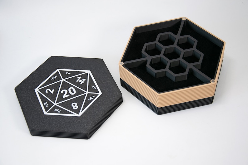 Dungeon and Dragons Double Layer Dice Box Multi Dice Storage 8 Sets ...