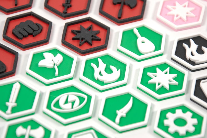 D&D Class Tokens | 13 RPG Classes, Double-sided Numbered 1-13 - Etsy