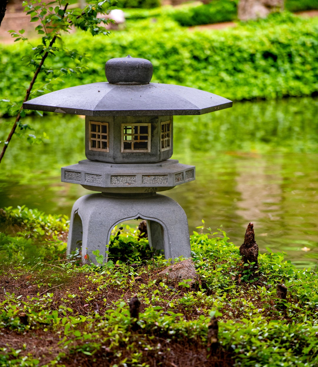 Japanese Stone Lantern Fine Art Print Japanese Style Toro Lantern Decor ...