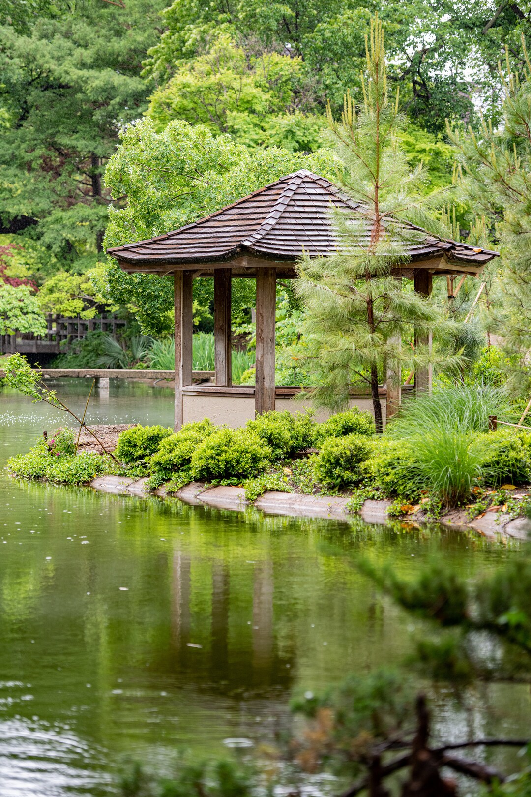 Japanese Tea Garden Fine Art Print Japanese Style Tea Gazebo Decor ...