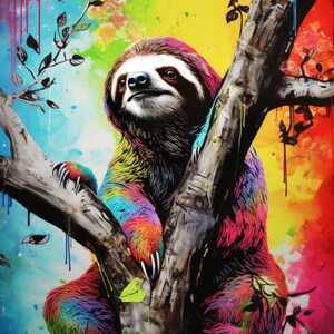 Sloth Digital Print! - Etsy