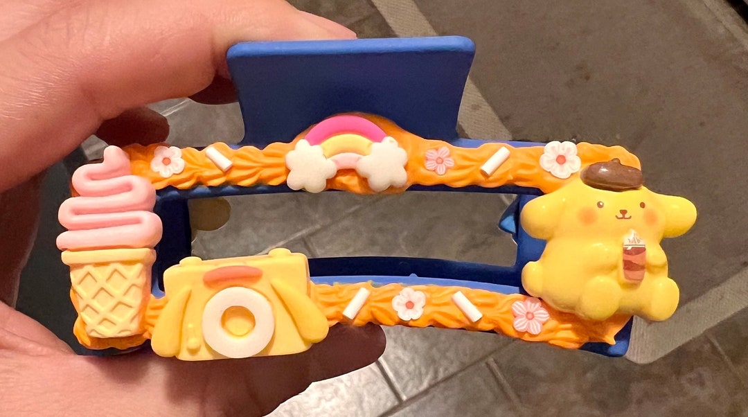 3.5” Blue Sanrio Pompompurin Land and Space Edition Hairclip! Sold as ...