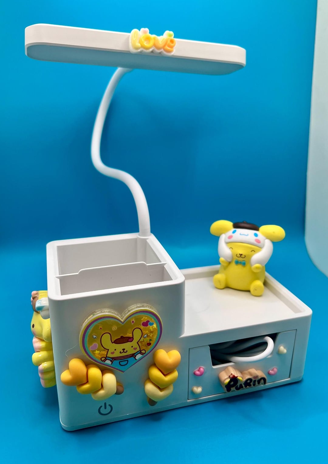 Super Cute Custom Made Sanrio Pompompurin Wired Desk Light! 3 Light ...