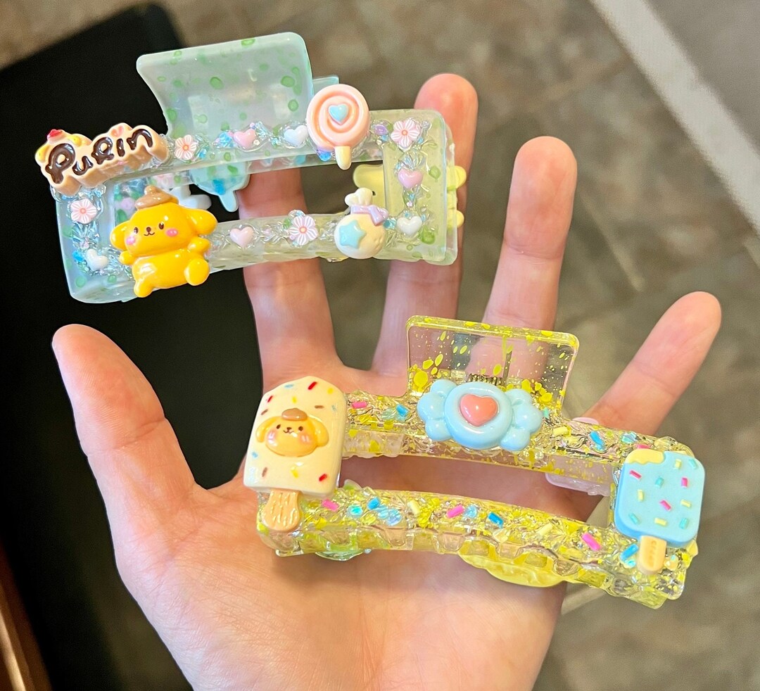 CHOICE OF 1, 3.5” Yellow Grafitti or Green Frosted Sanrio Pompompurin ...