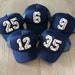 Custom Number Baseball Hat Chenille Custom Hat Personalized Number Hat ...