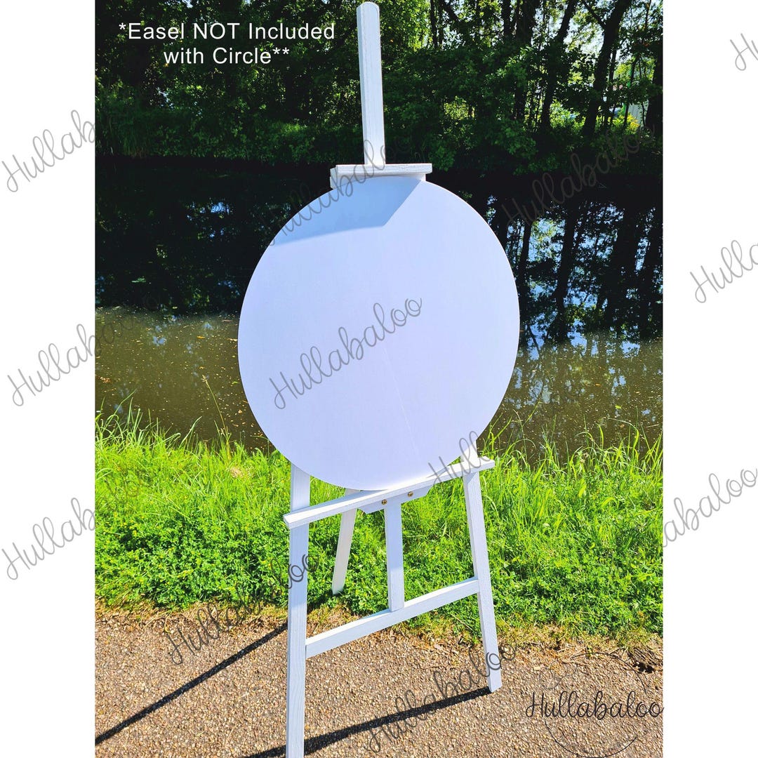 Blank PVC Event Sign Circle: Reusable Party Decor - 30/40/50/60cm - Etsy UK