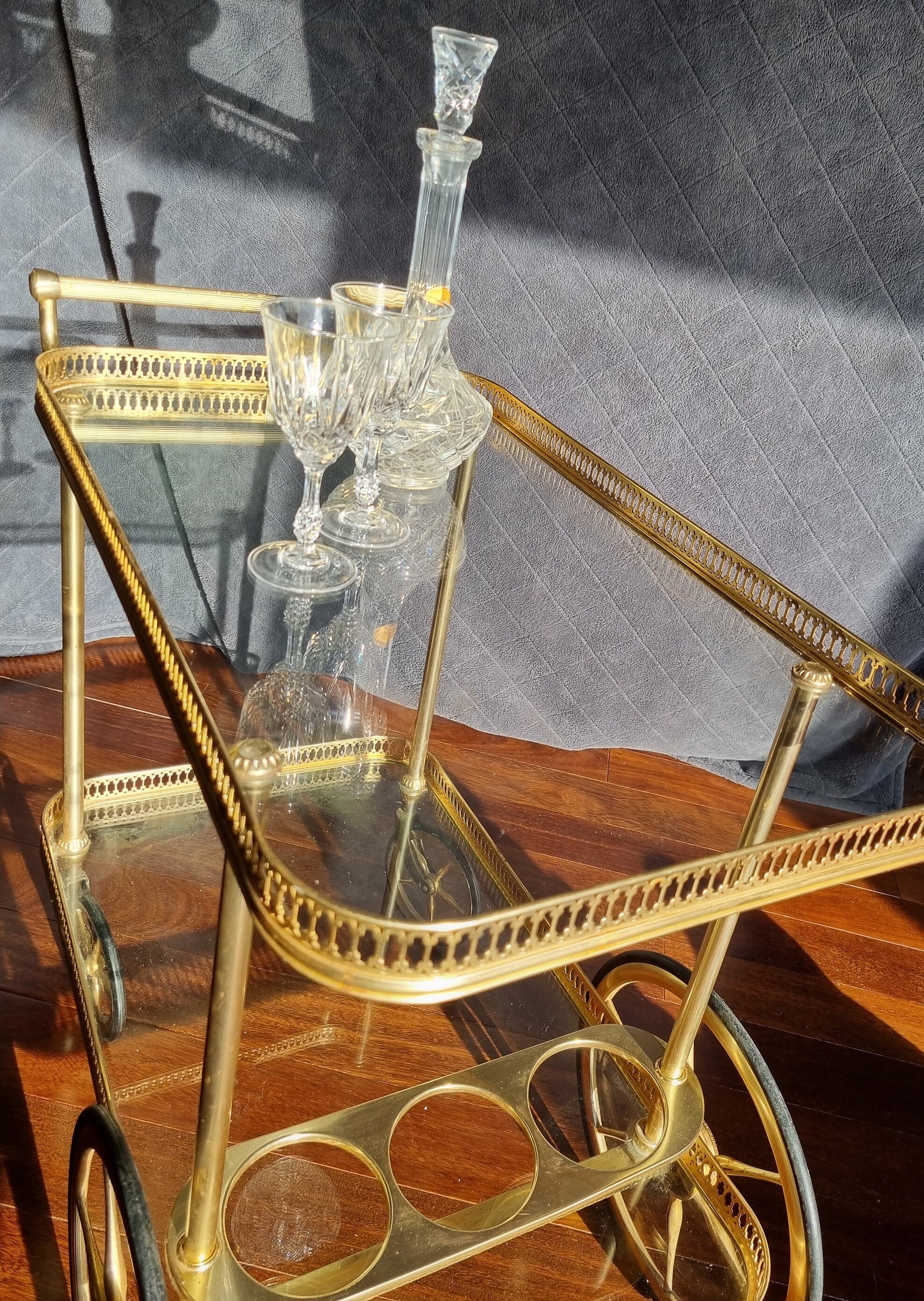 Neoclassical BAR CART Tea Cart Serving Cart Empire Style Side Table ...