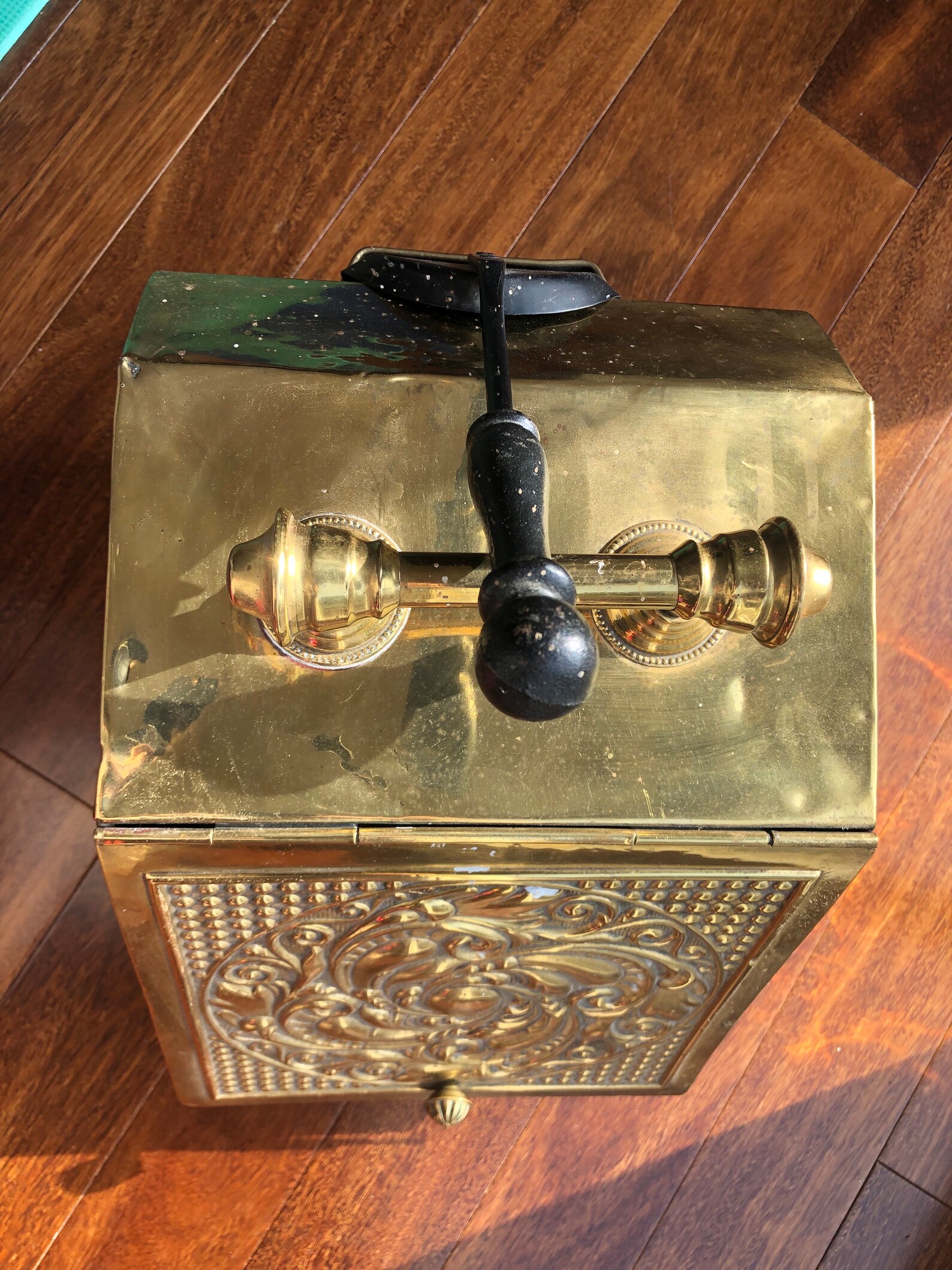 RARE Stunning Heavy Brass Large Antique Victorian Coal Box - Etsy