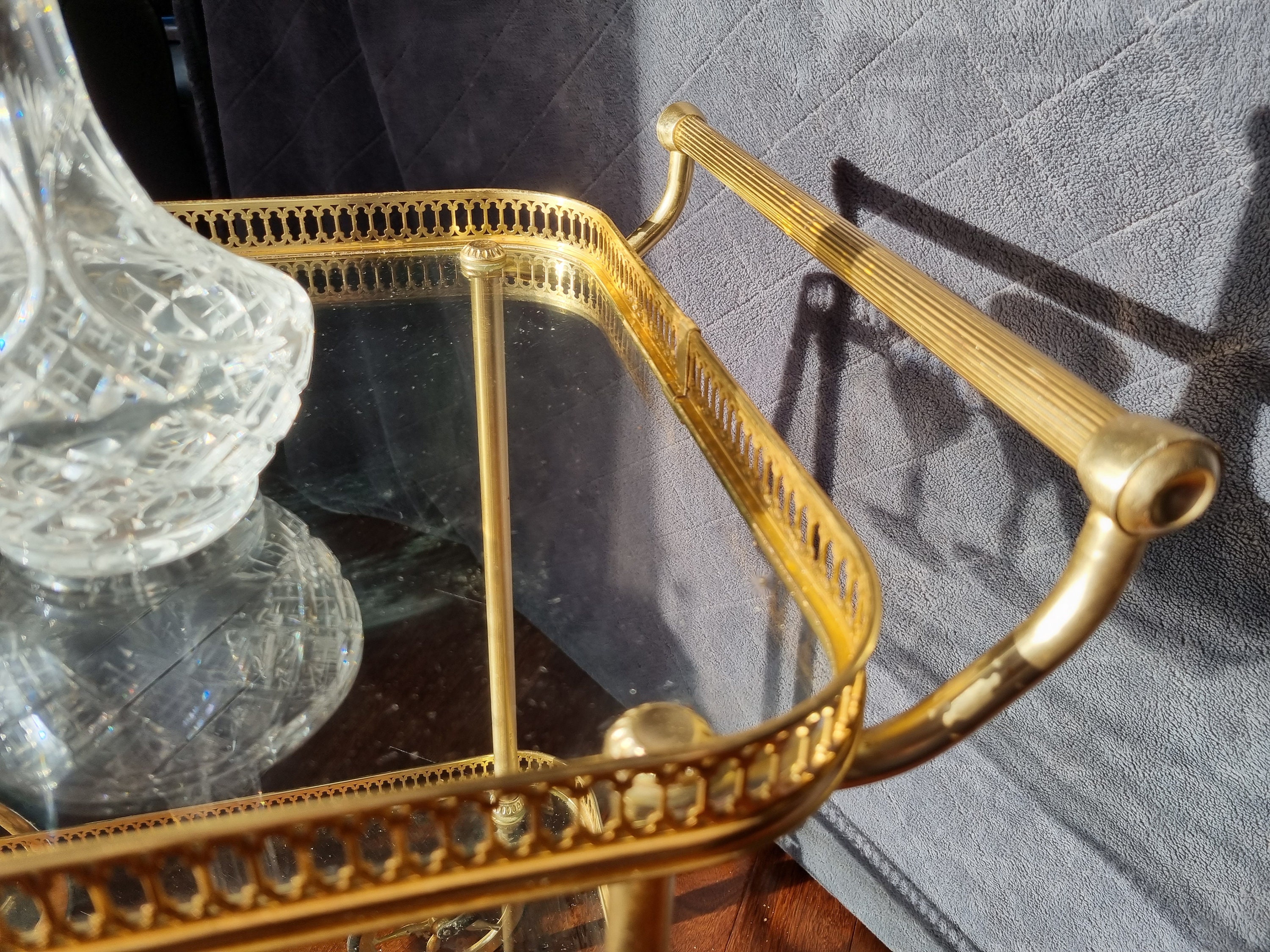 Neoclassical BAR CART Tea Cart Serving Cart Empire Style Side Table ...