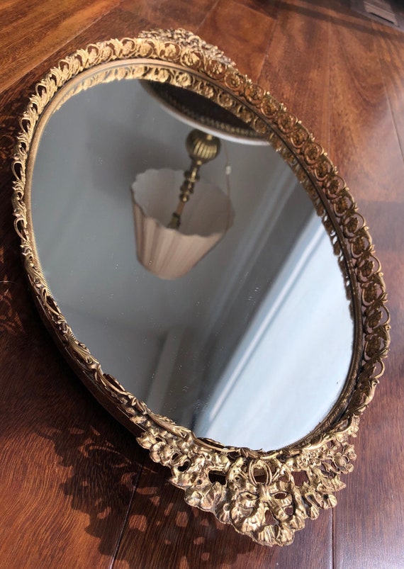 vintage mcm mirrored vanity - Gem
