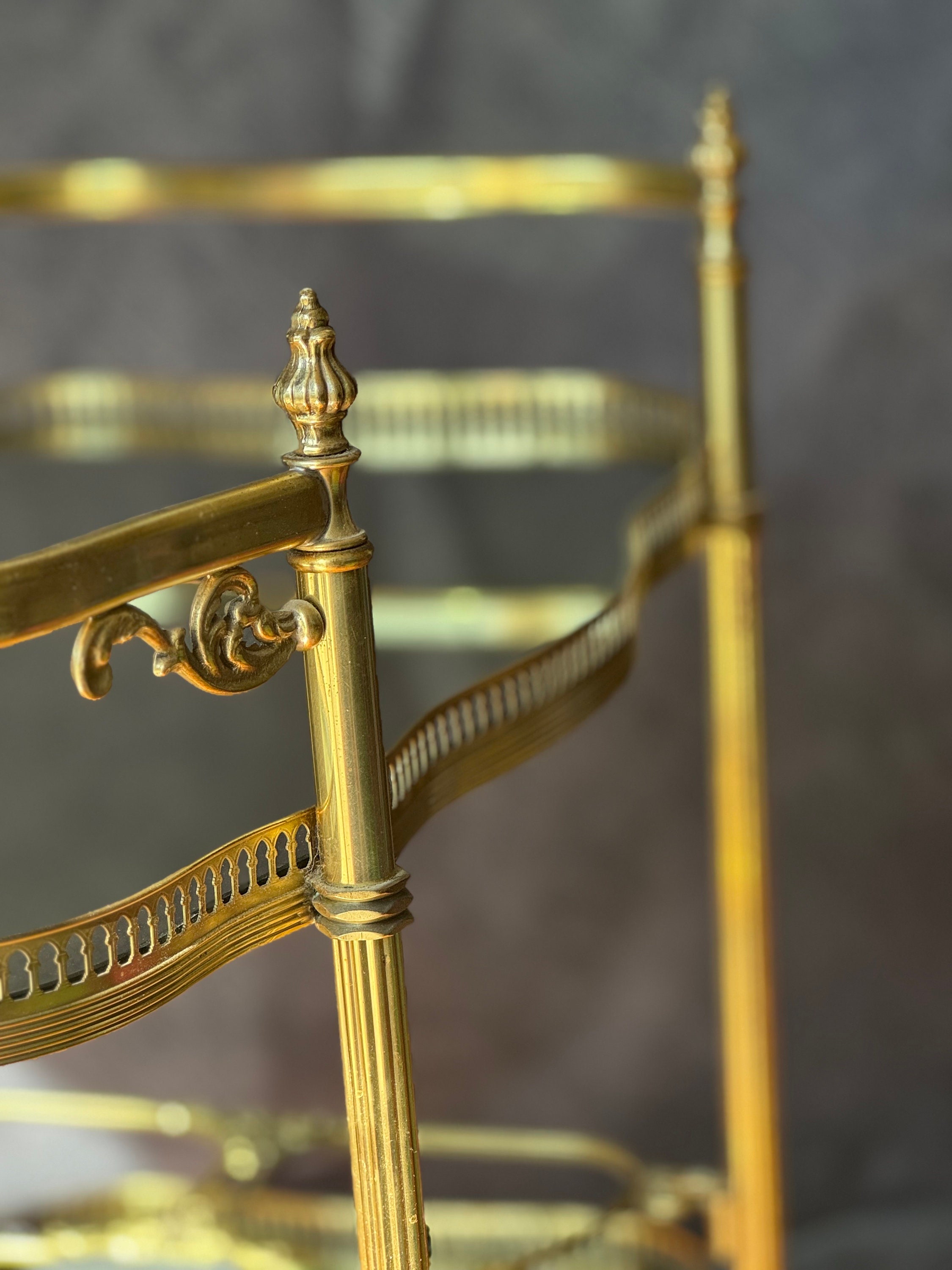 Neoclassical BAR CART Tea Cart Serving Cart Empire Style Side Table ...