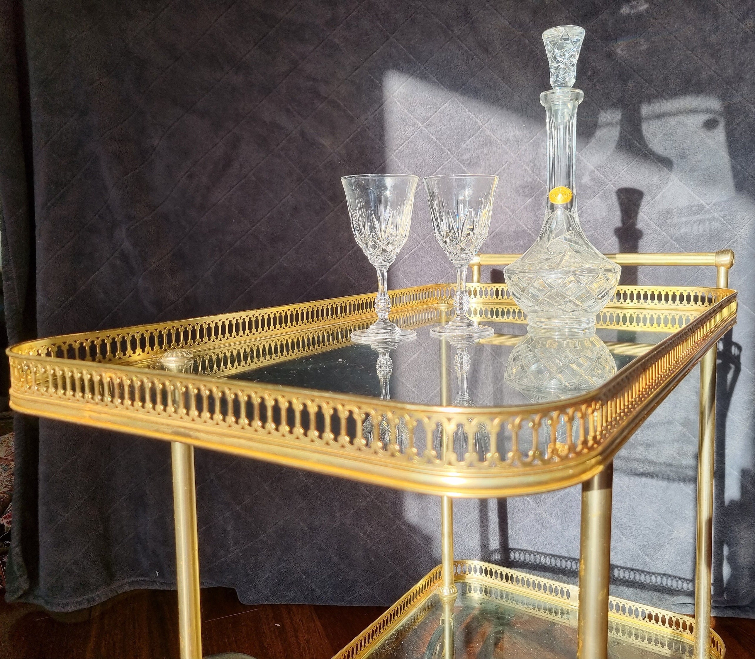 Neoclassical BAR CART Tea Cart Serving Cart Empire Style Side Table ...