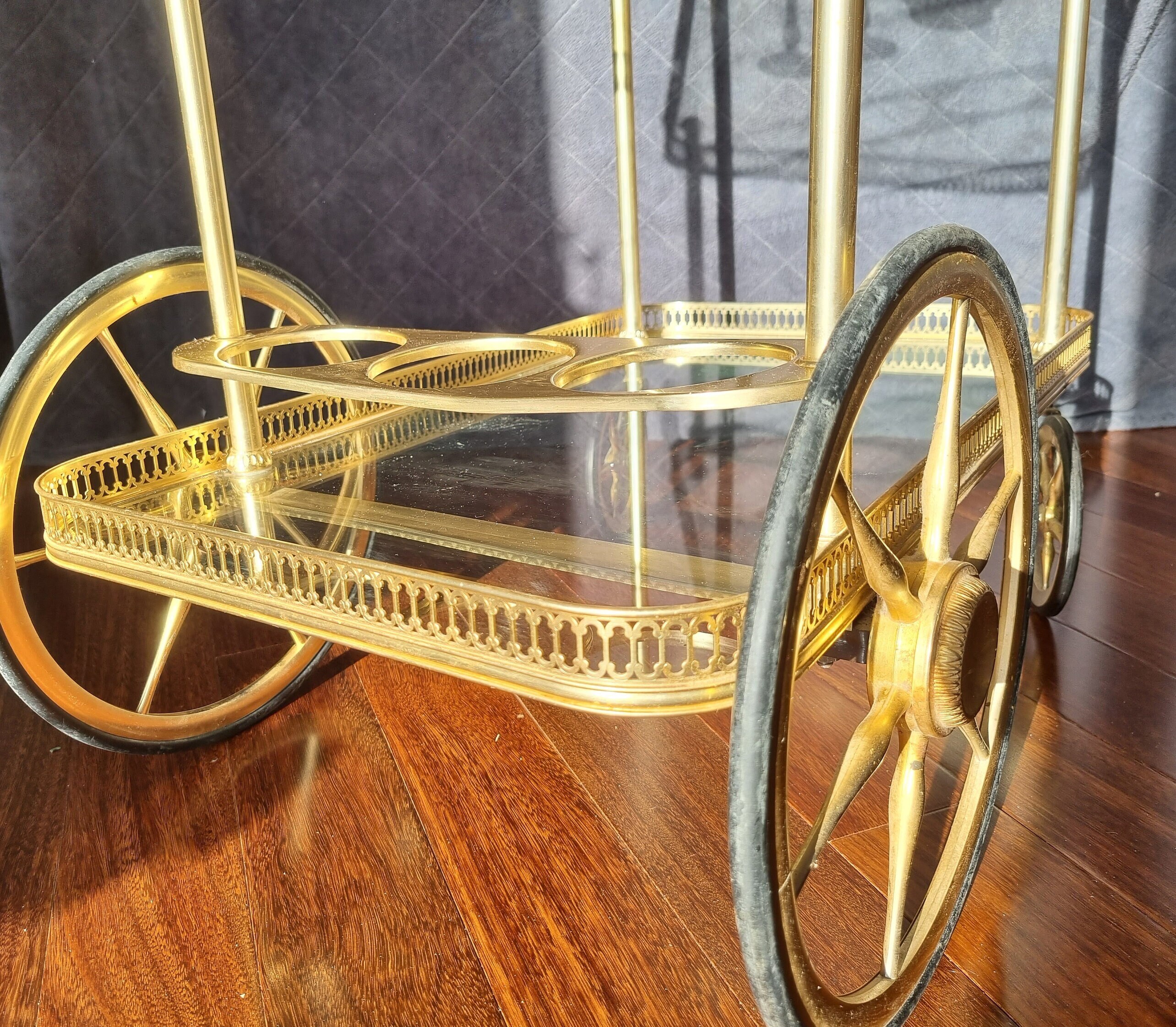 Neoclassical BAR CART Tea Cart Serving Cart Empire Style Side Table ...