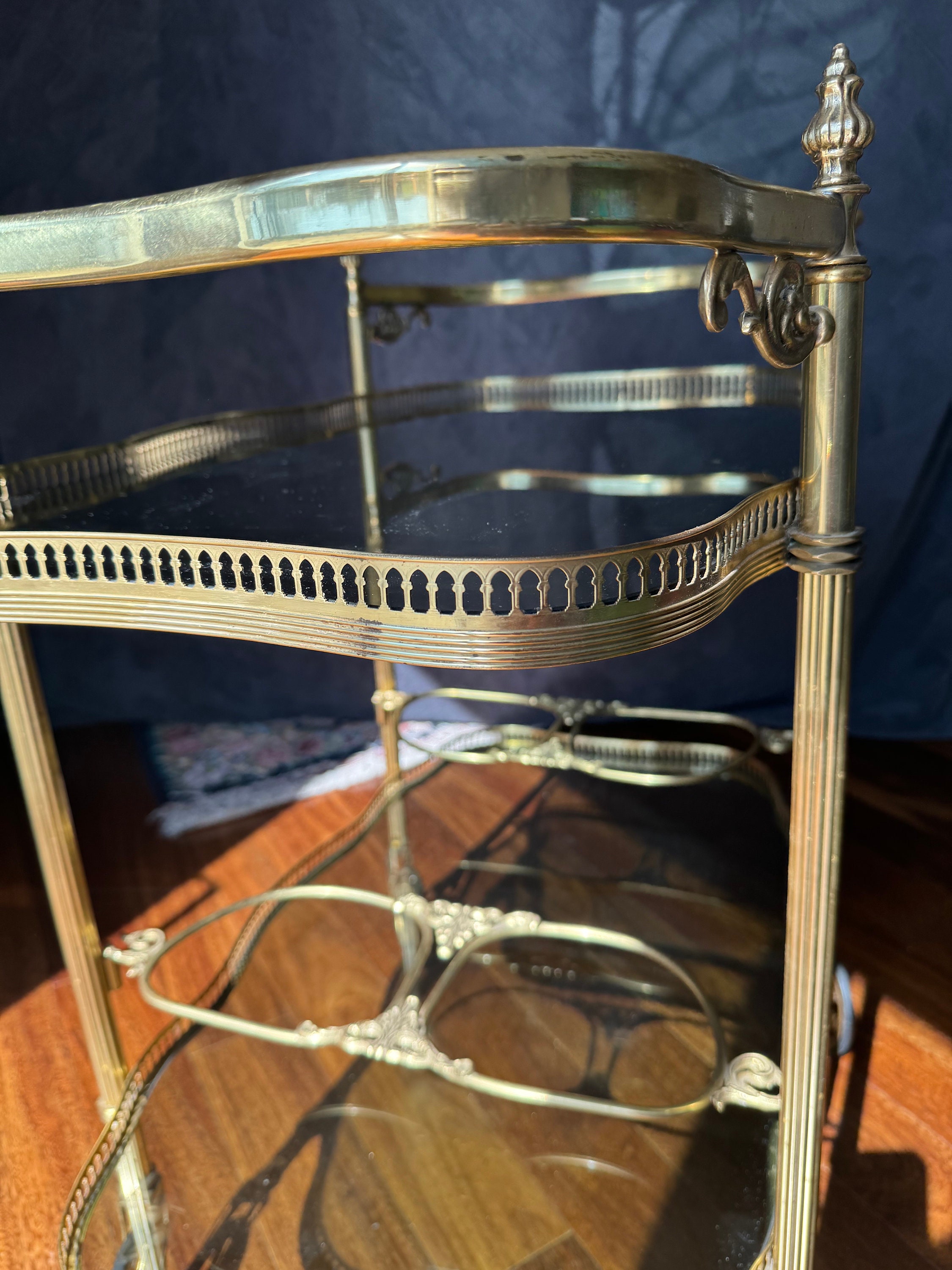 Neoclassical BAR CART Tea Cart Serving Cart Empire Style Side Table ...