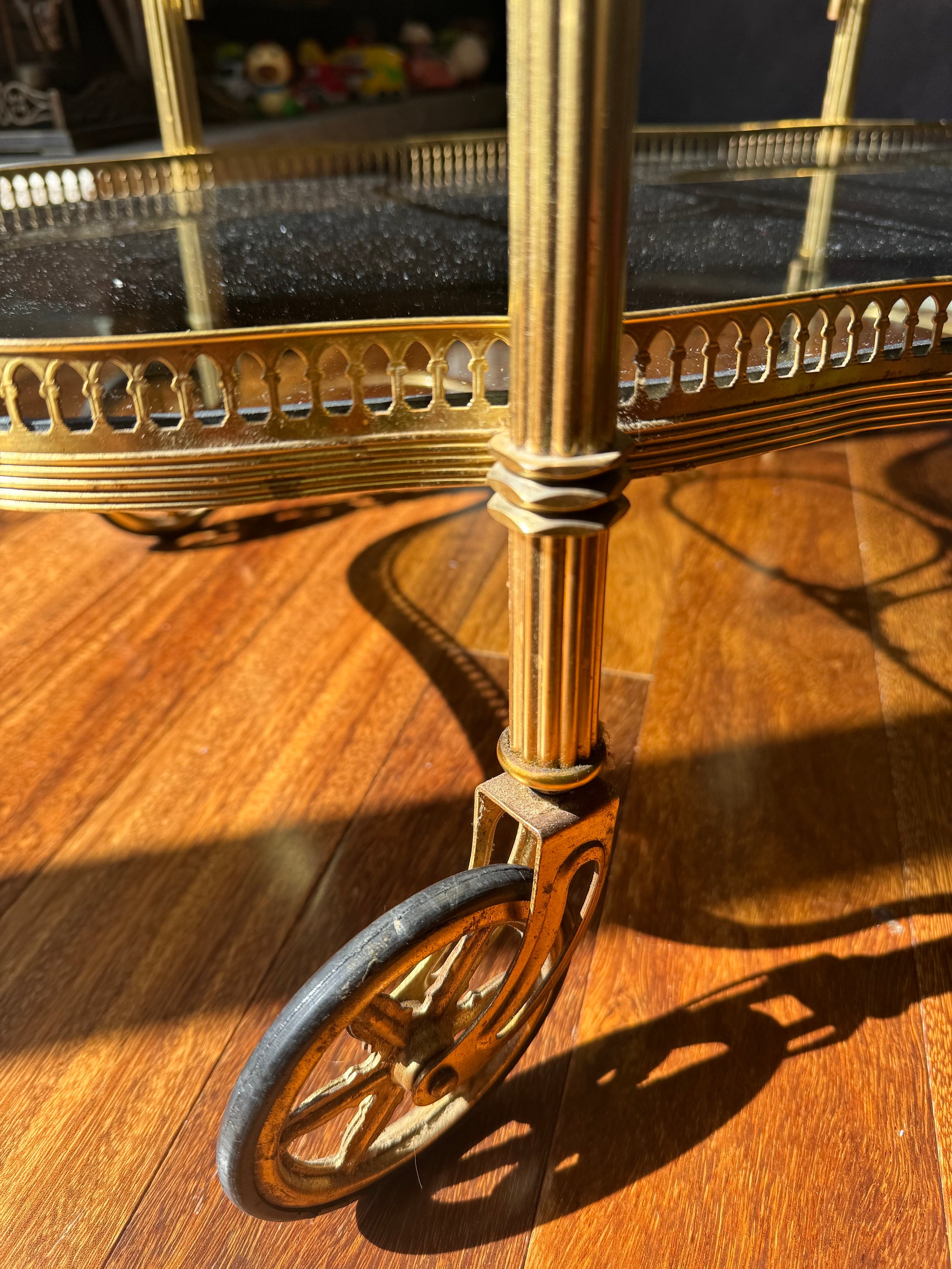 Neoclassical BAR CART Tea Cart Serving Cart Empire Style Side Table ...