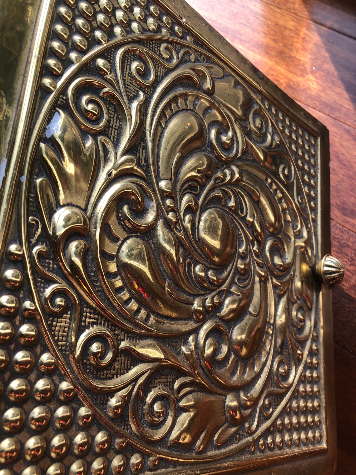 RARE Stunning Heavy Brass Large Antique Victorian Coal Box - Etsy