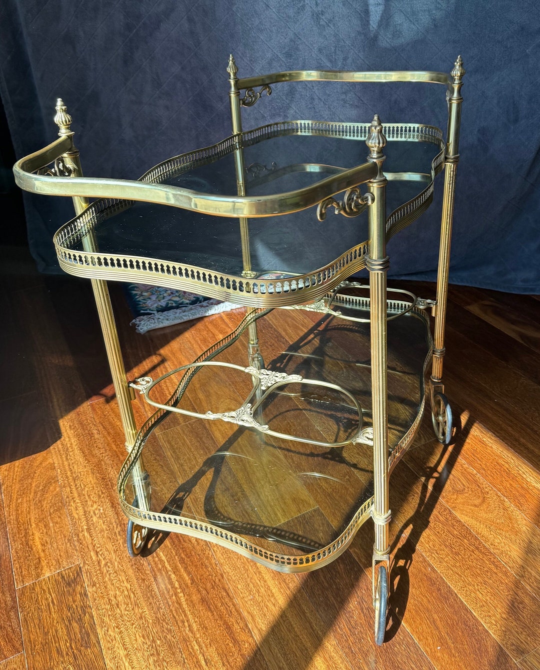 Neoclassical BAR CART Tea Cart Serving Cart Empire Style Side Table ...