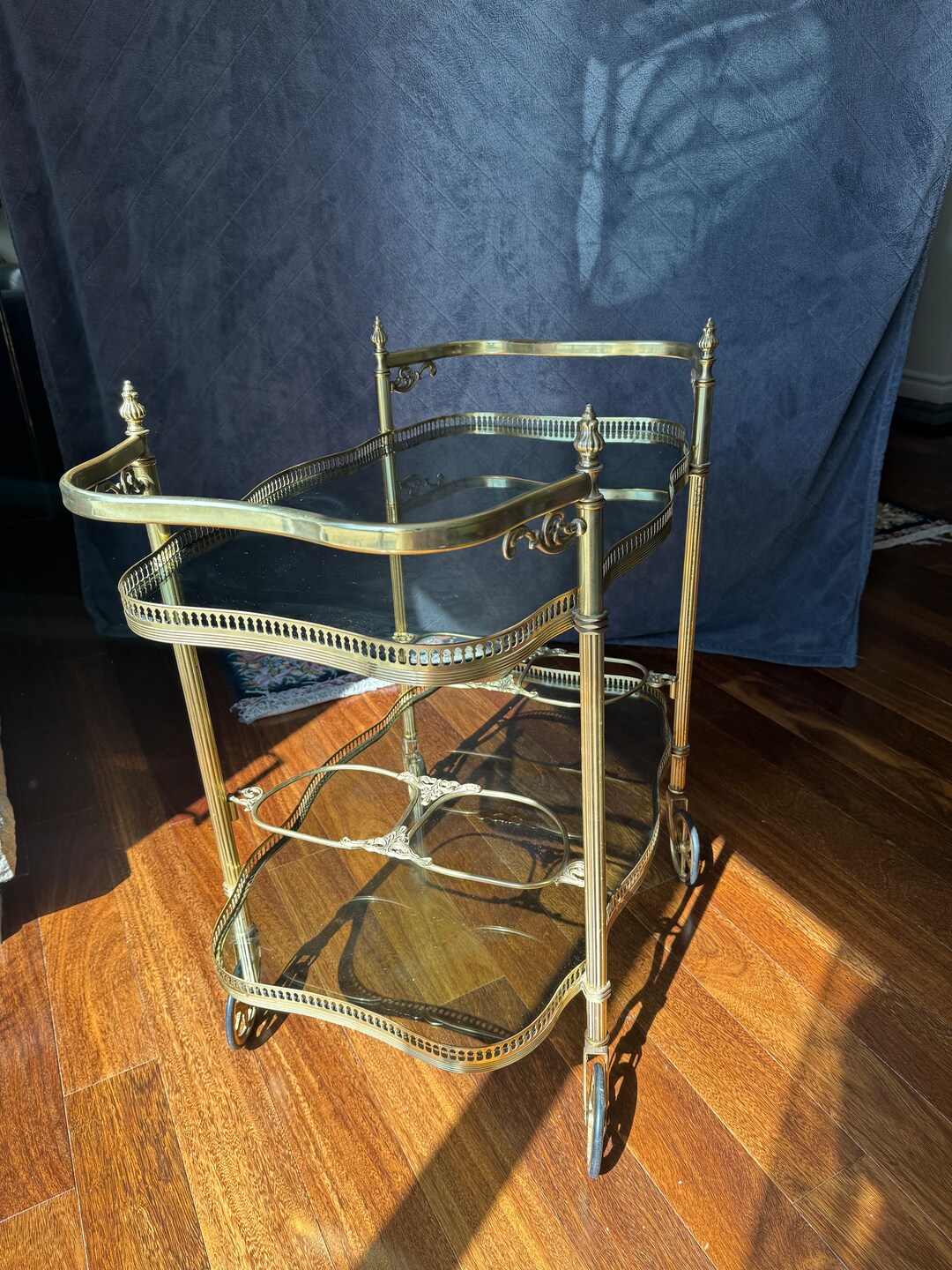 Neoclassical BAR CART Tea Cart Serving Cart Empire Style Side Table ...