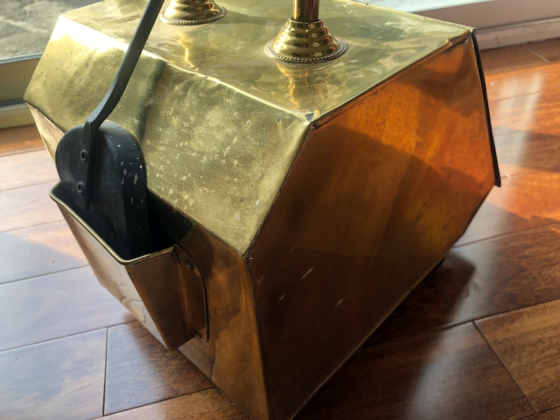 RARE Stunning Heavy Brass Large Antique Victorian Coal Box - Etsy