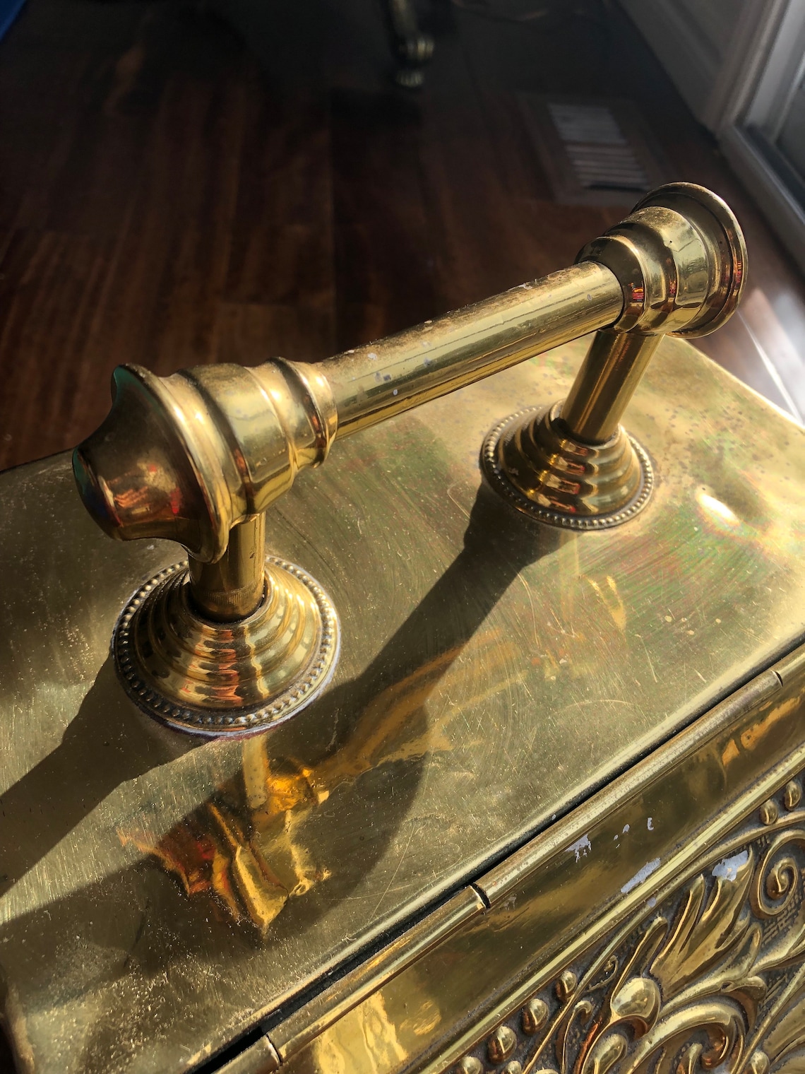 RARE Stunning Heavy Brass Large Antique Victorian Coal Box - Etsy