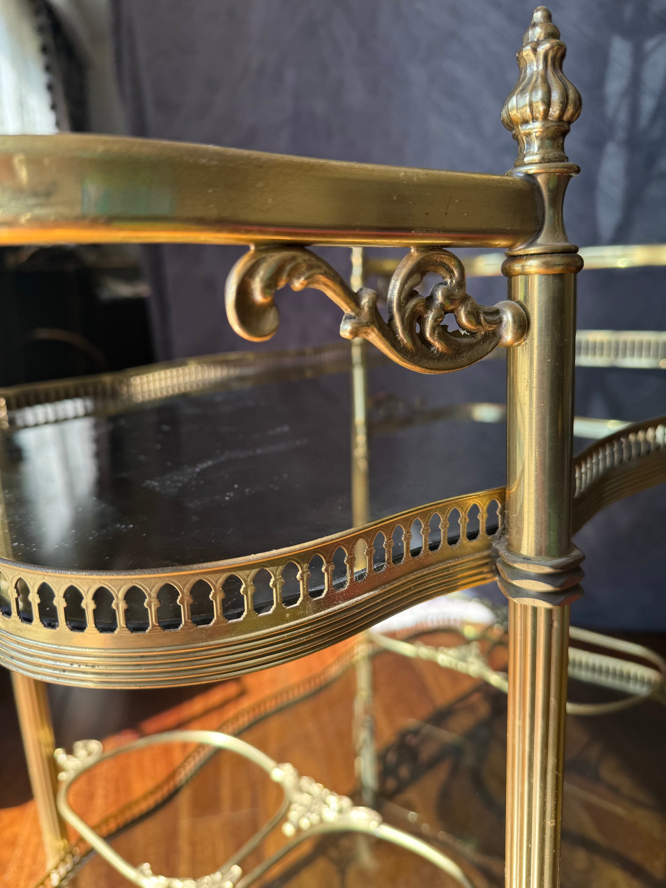 Neoclassical BAR CART Tea Cart Serving Cart Empire Style Side Table ...