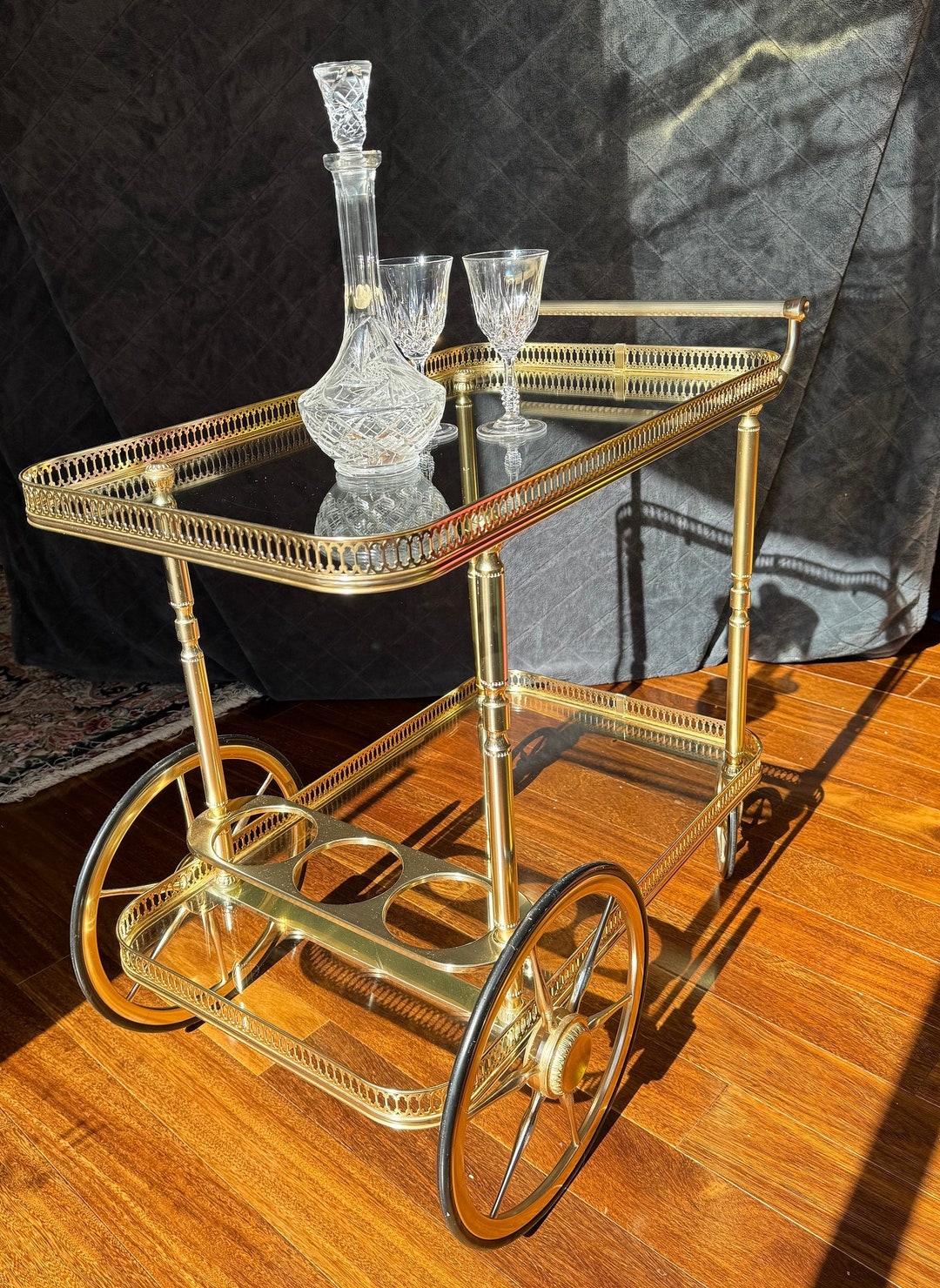 Neoclassical BAR CART Tea Cart Serving Cart Empire Style Side Table ...