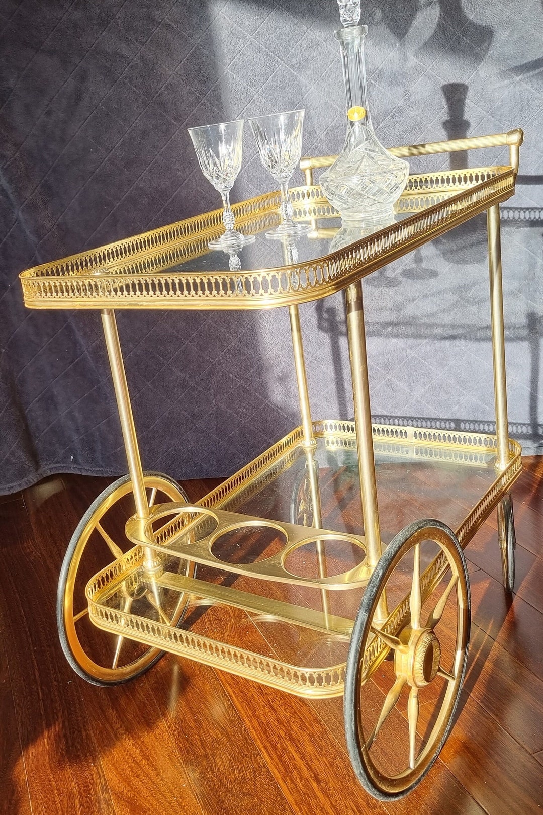 Neoclassical BAR CART Tea Cart Serving Cart Empire Style Side Table ...