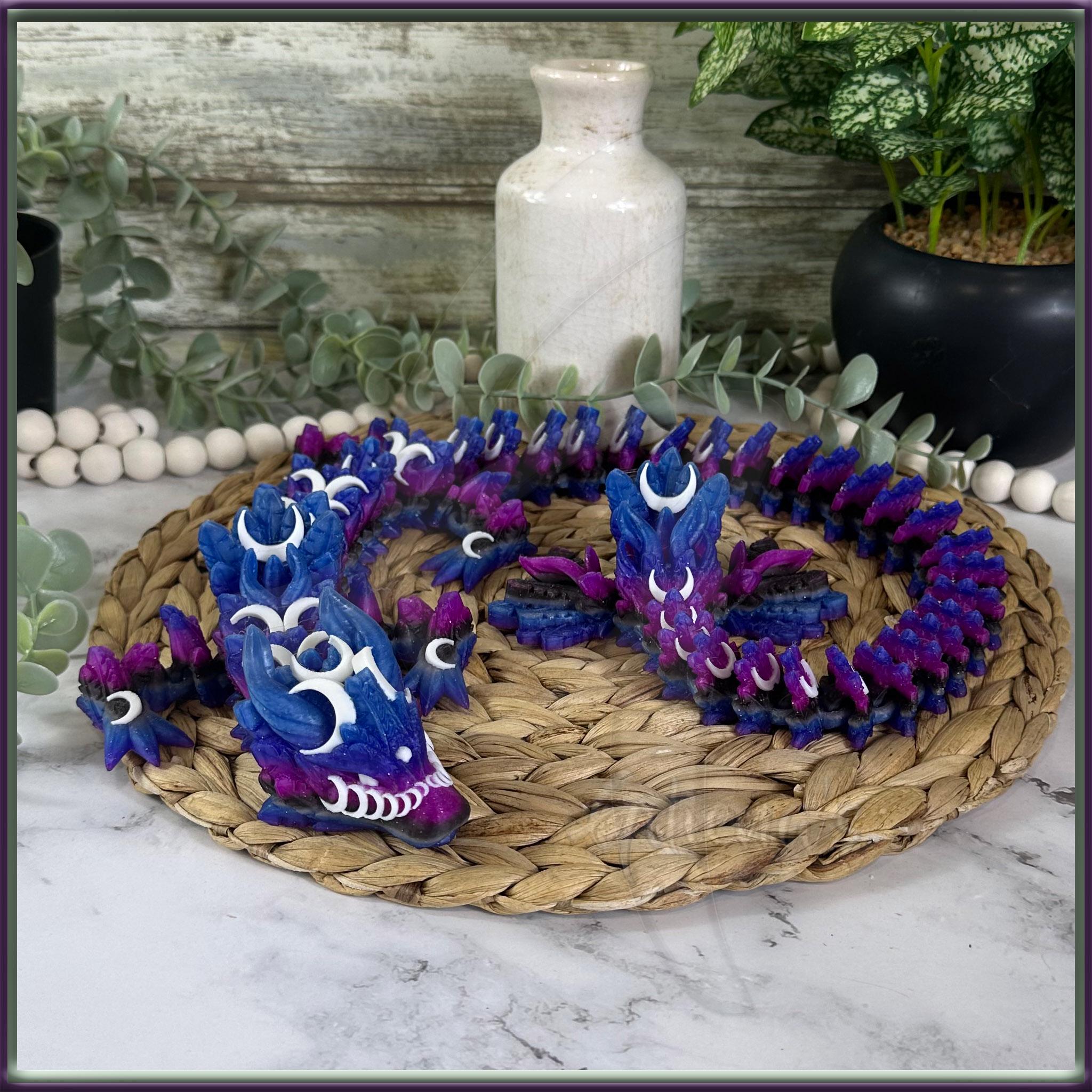 Lunar Dragon - 3D Printed - Cinderwing Design - Articulated Novelty ...
