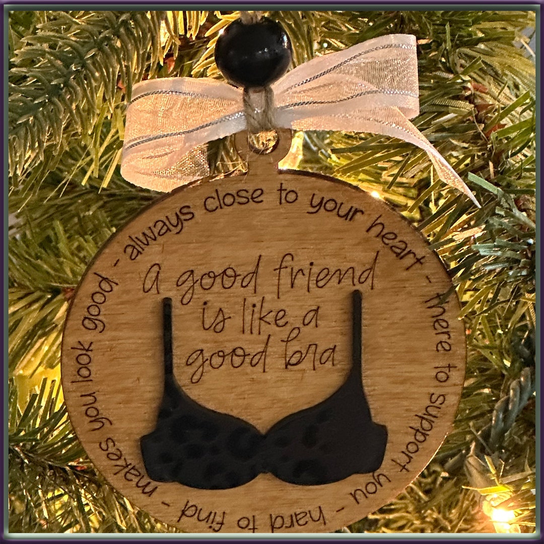 Custom Friendship Bra Christmas Ornament - Etsy