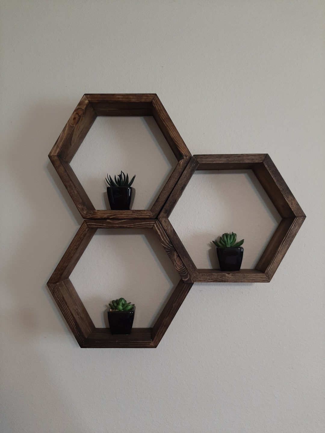 Floating Hexagon Shelves - Etsy