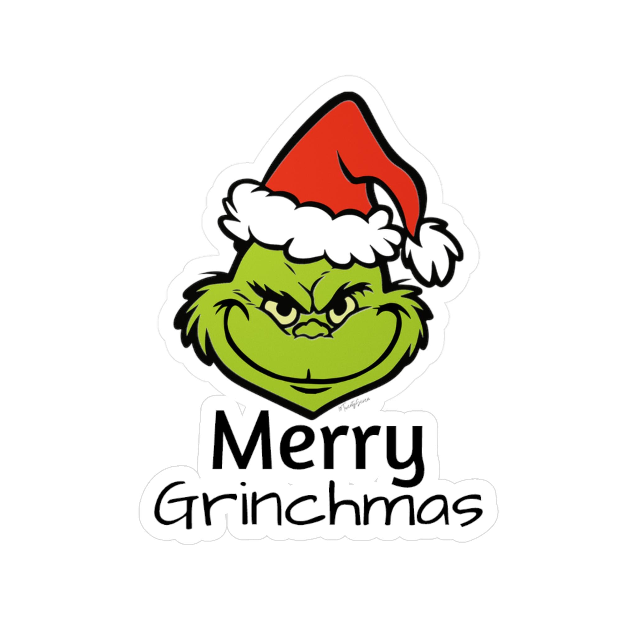 Merry Grinchmas Vinyl Decals, Grinchmas Sticker, Christmas Decal ...