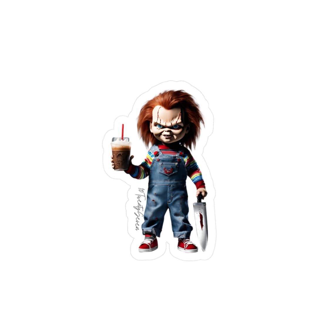 Chucky Sticker, Chucky Decal, Halloween Decal, Halloween Sticker ...