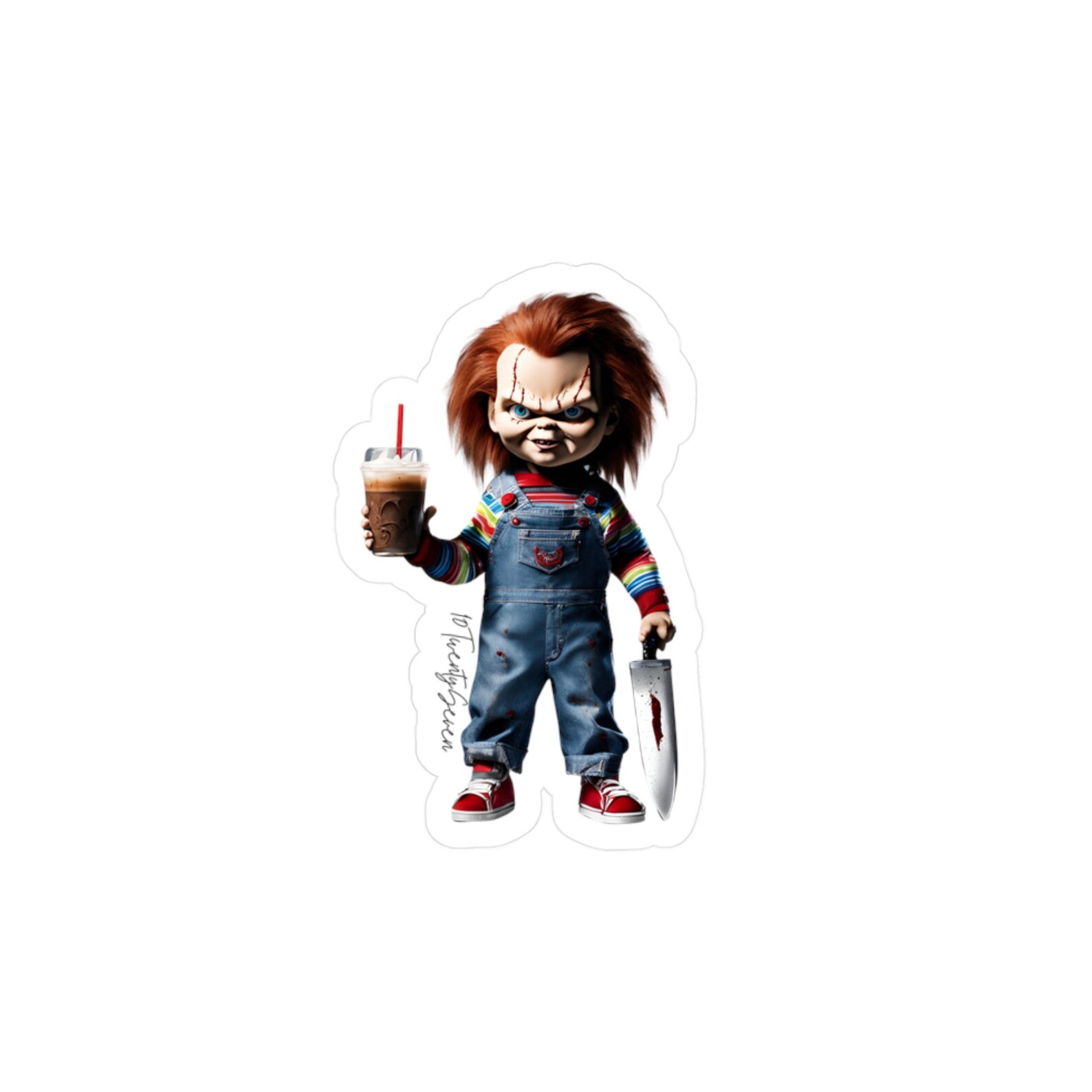 Chucky Sticker, Chucky Decal, Halloween Decal, Halloween Sticker ...