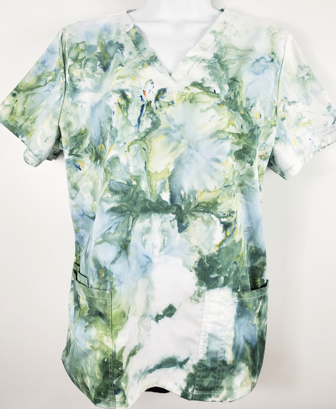 Ice Dye Scrubs: Custom Hand-dyed Nursing Uniform - Etsy