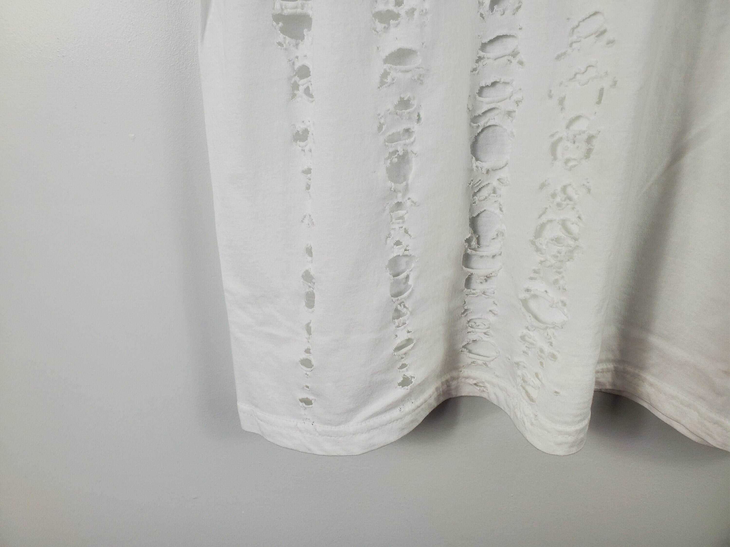 Distressed T-shirt, Trendy Ripped Vintage Look Shirt, Distressed Top ...