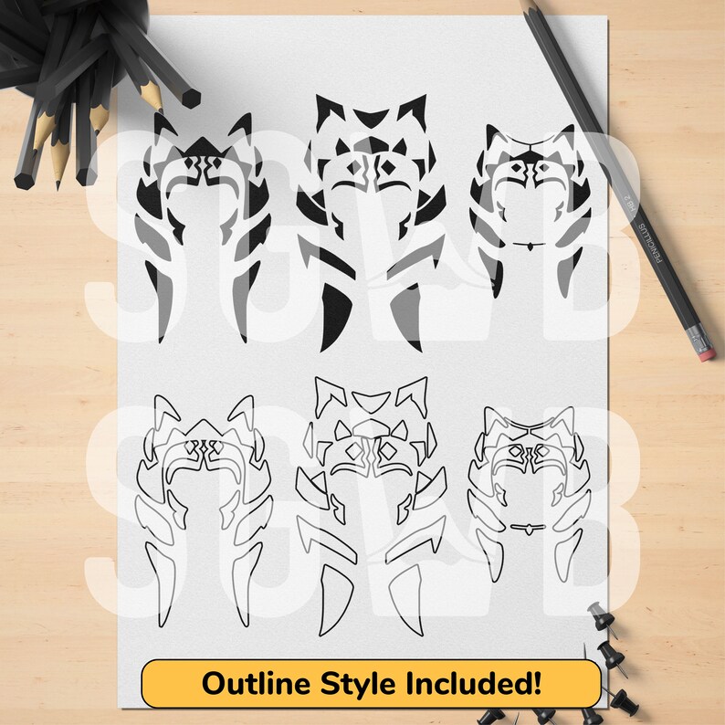 Ahsoka Tano SVG, Ahsoka Tano Circut, Ahsoka Tano Png, Ahsoka Tano ...