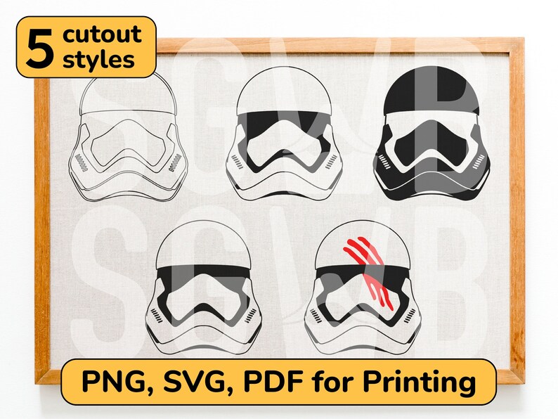 Stormtrooper Helmet SVG Stormtrooper Cricut Design - Etsy